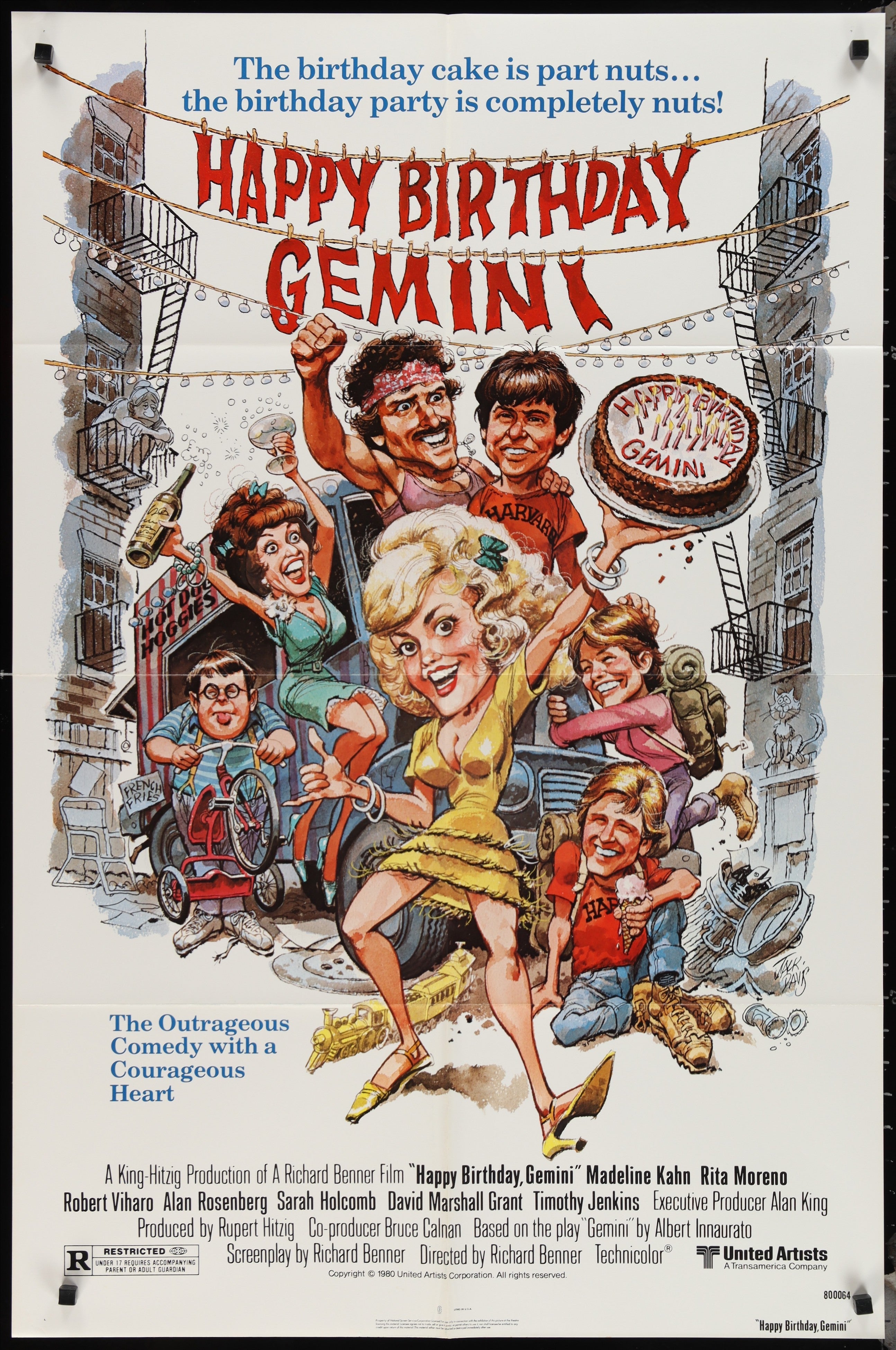 Happy Birthday Gemini (1980) Original US One Sheet Movie Poster ...