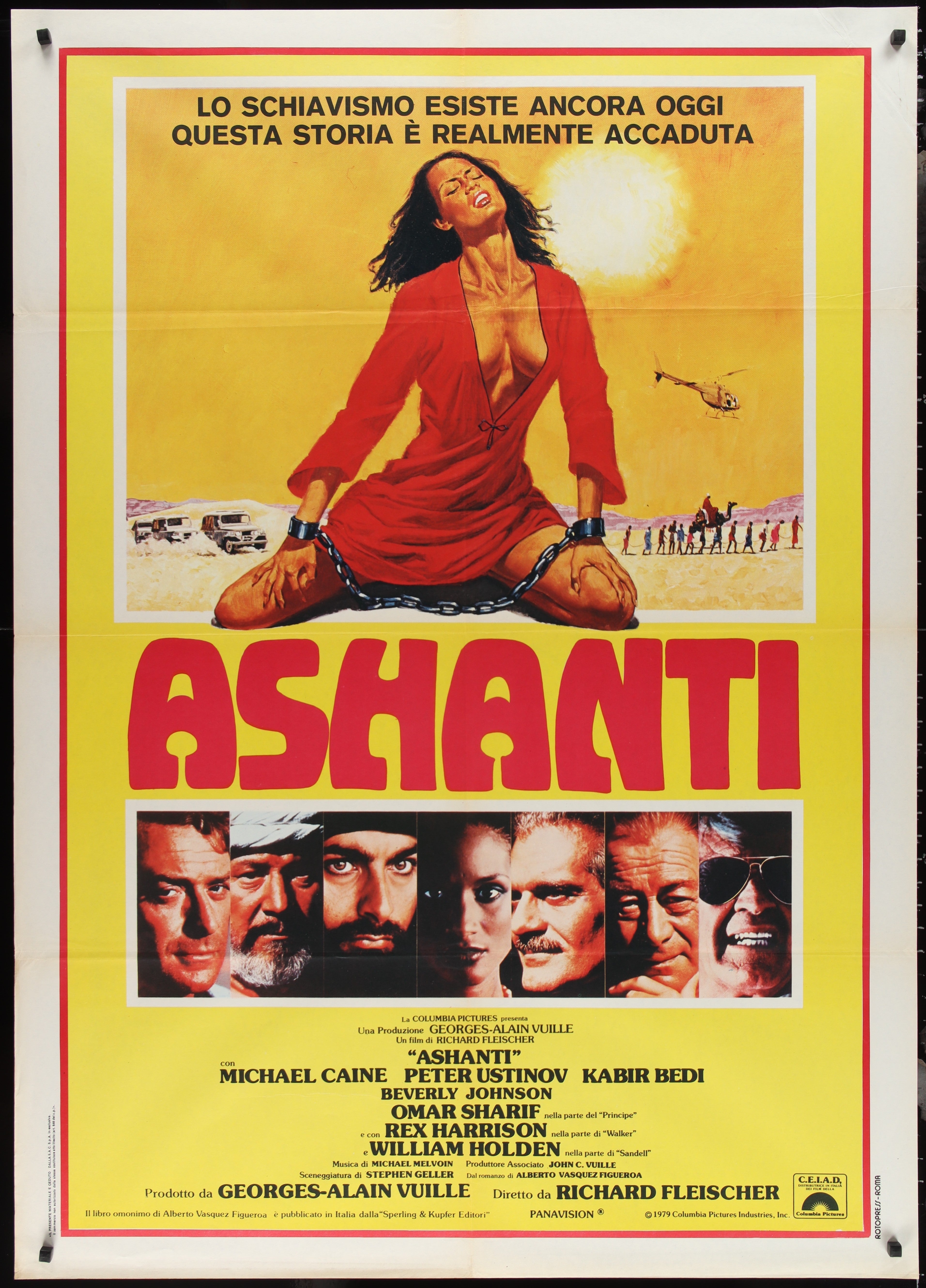 Ashanti (1979) Original Italian One Panel Movie Poster – Steelbook Life