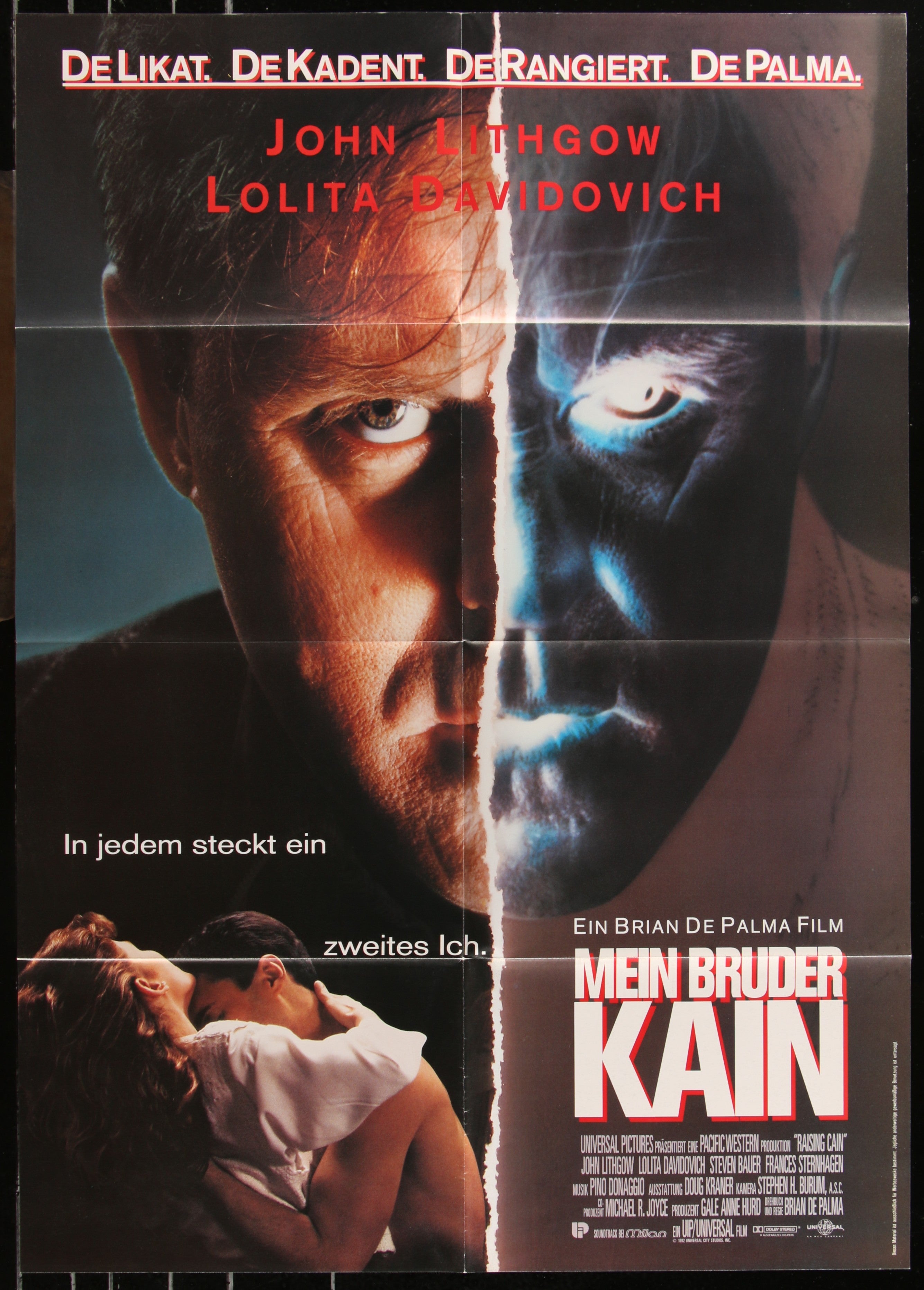 Raising Cain (1992) Original German A1 Movie Poster – Steelbook Life