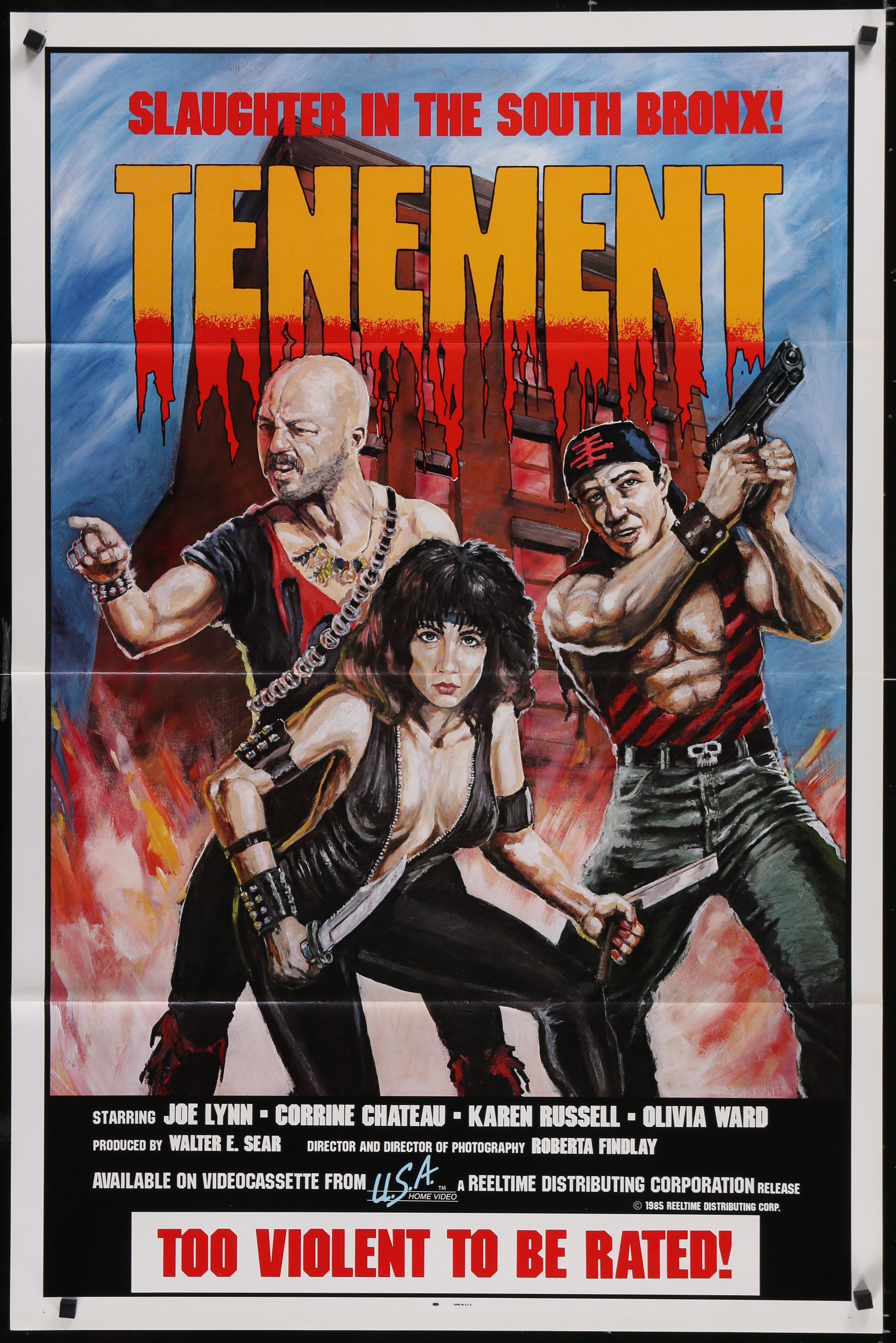 Tenement (1985) Original US Video Store Poster – Steelbook Life
