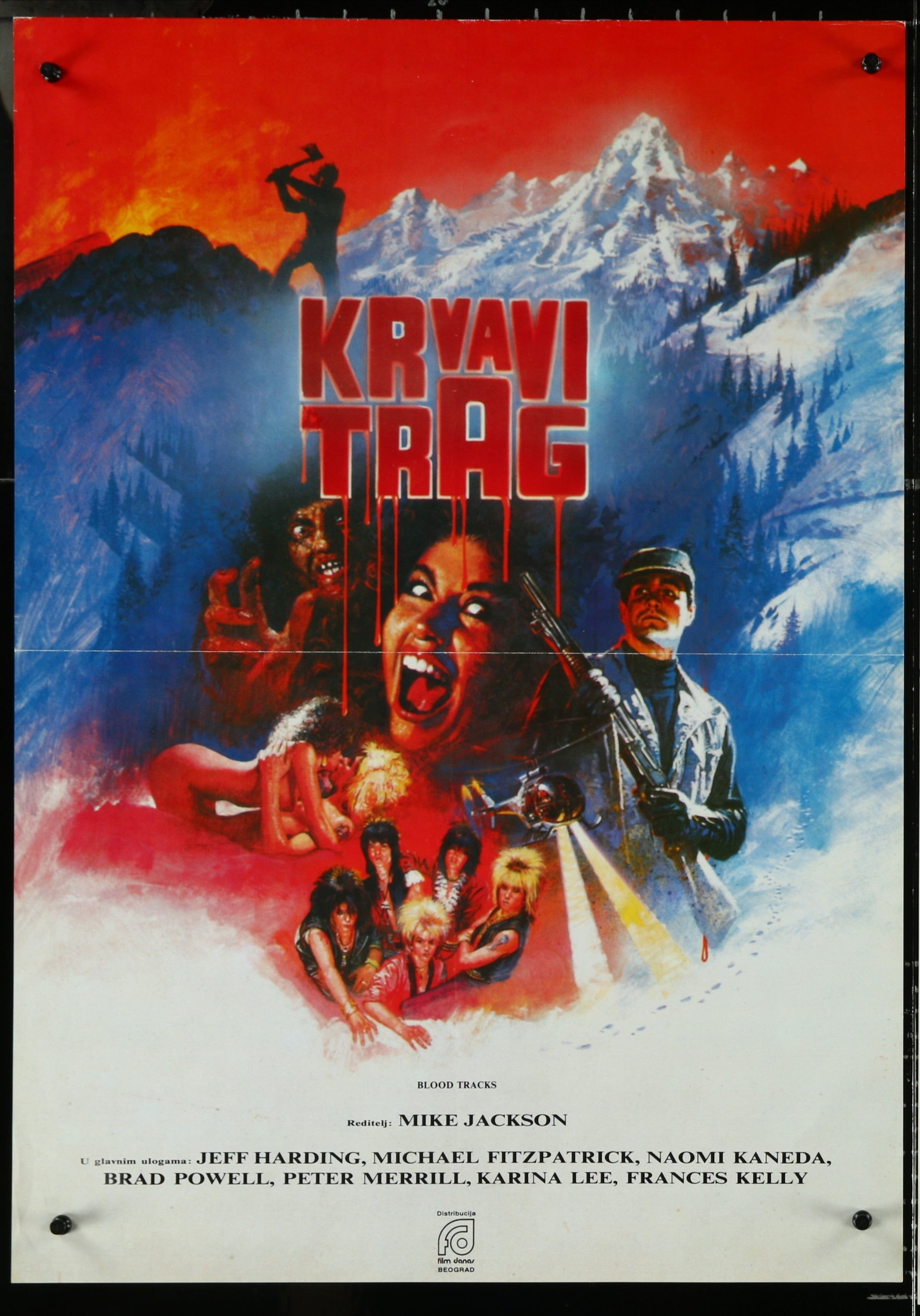 Blood Tracks (1985) Original Yugoslav Movie Poster – Steelbook Life