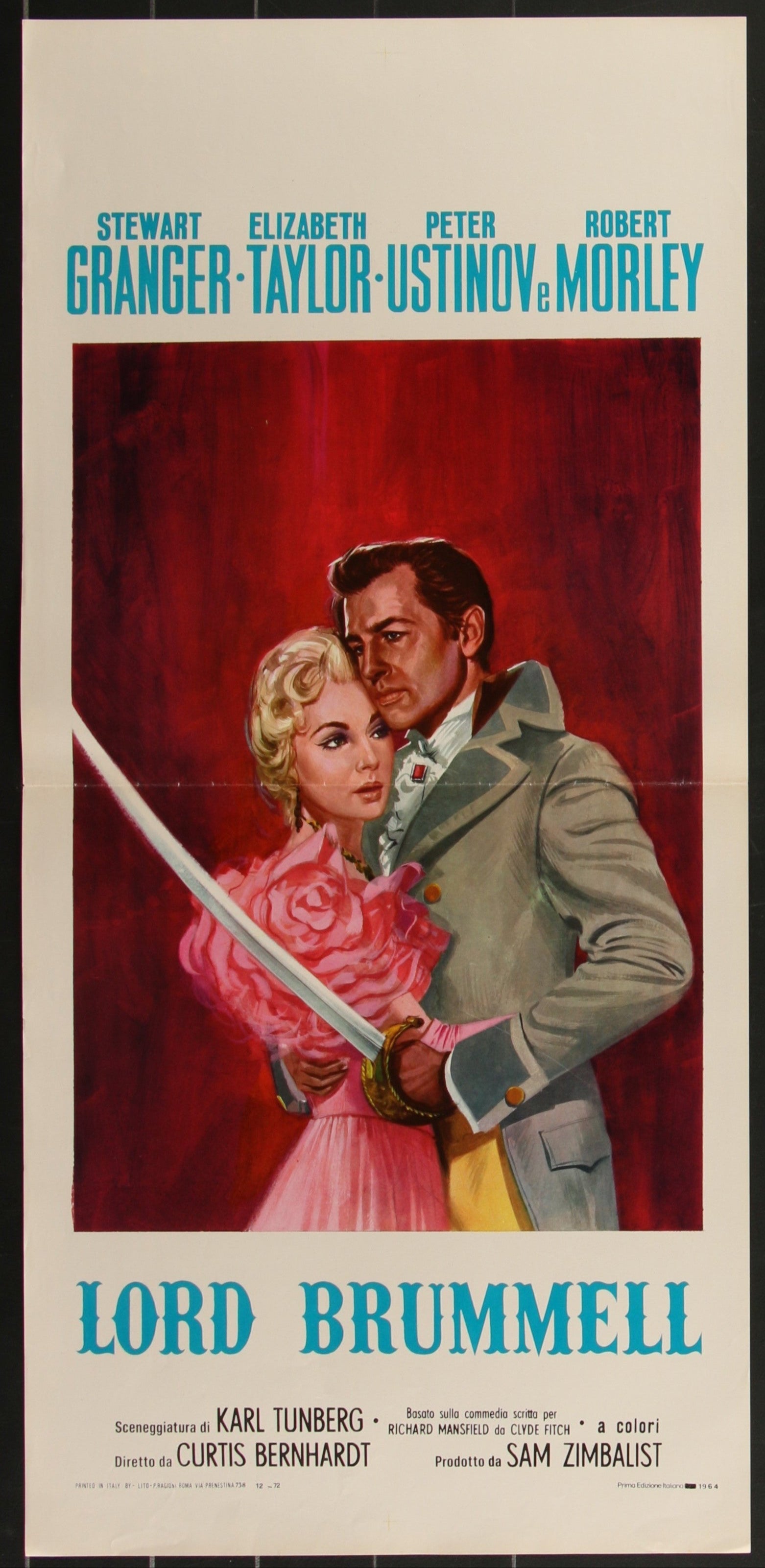 Lord Brummell (1972 RR) Original Italian Locandina Movie Poster ...