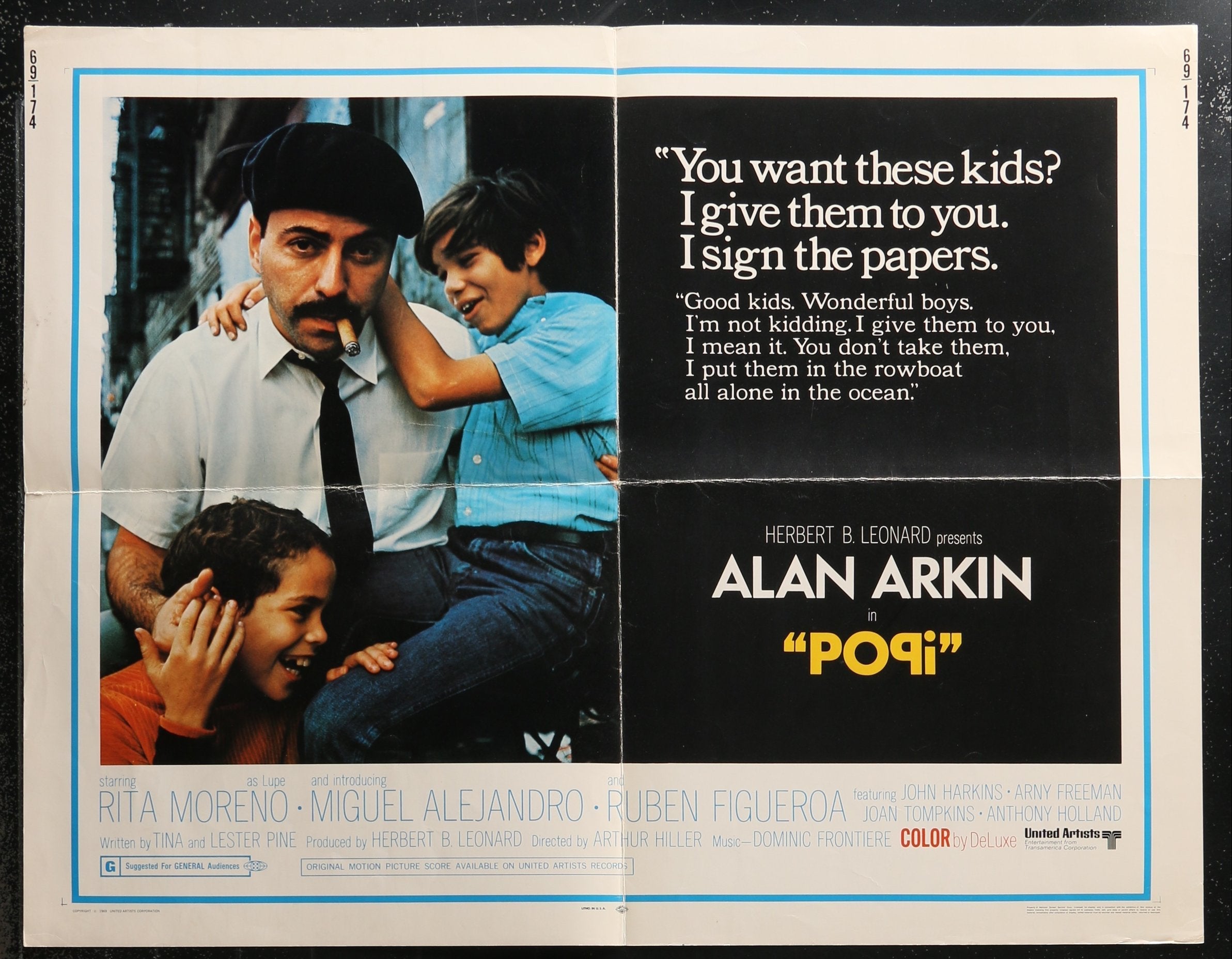 Popi (1969) Original US Half-Sheet Movie Poster – Steelbook Life