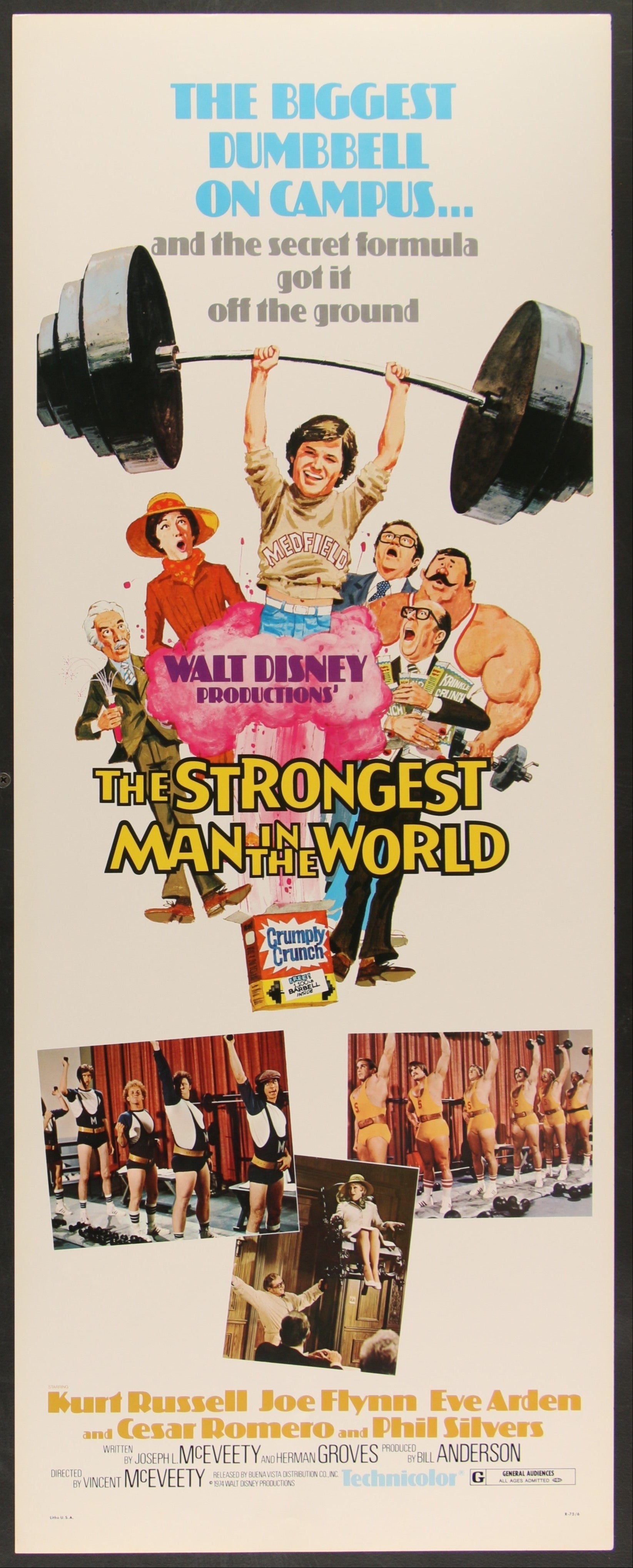 The Strongest Man In The World (1975) Original US Insert Movie Poster ...
