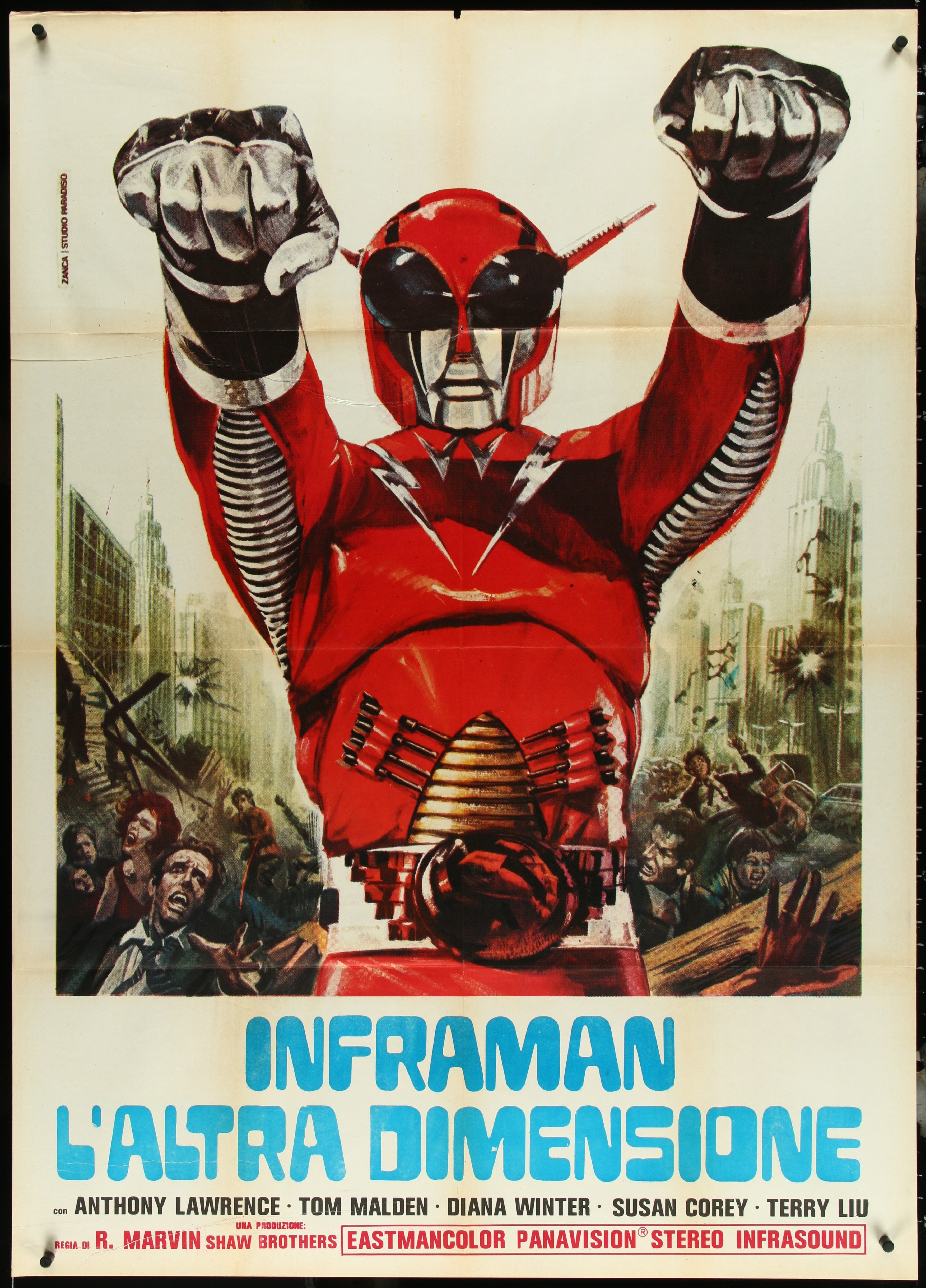 Infra-Man (1976) Original Italian One Panel Movie Poster – Steelbook Life