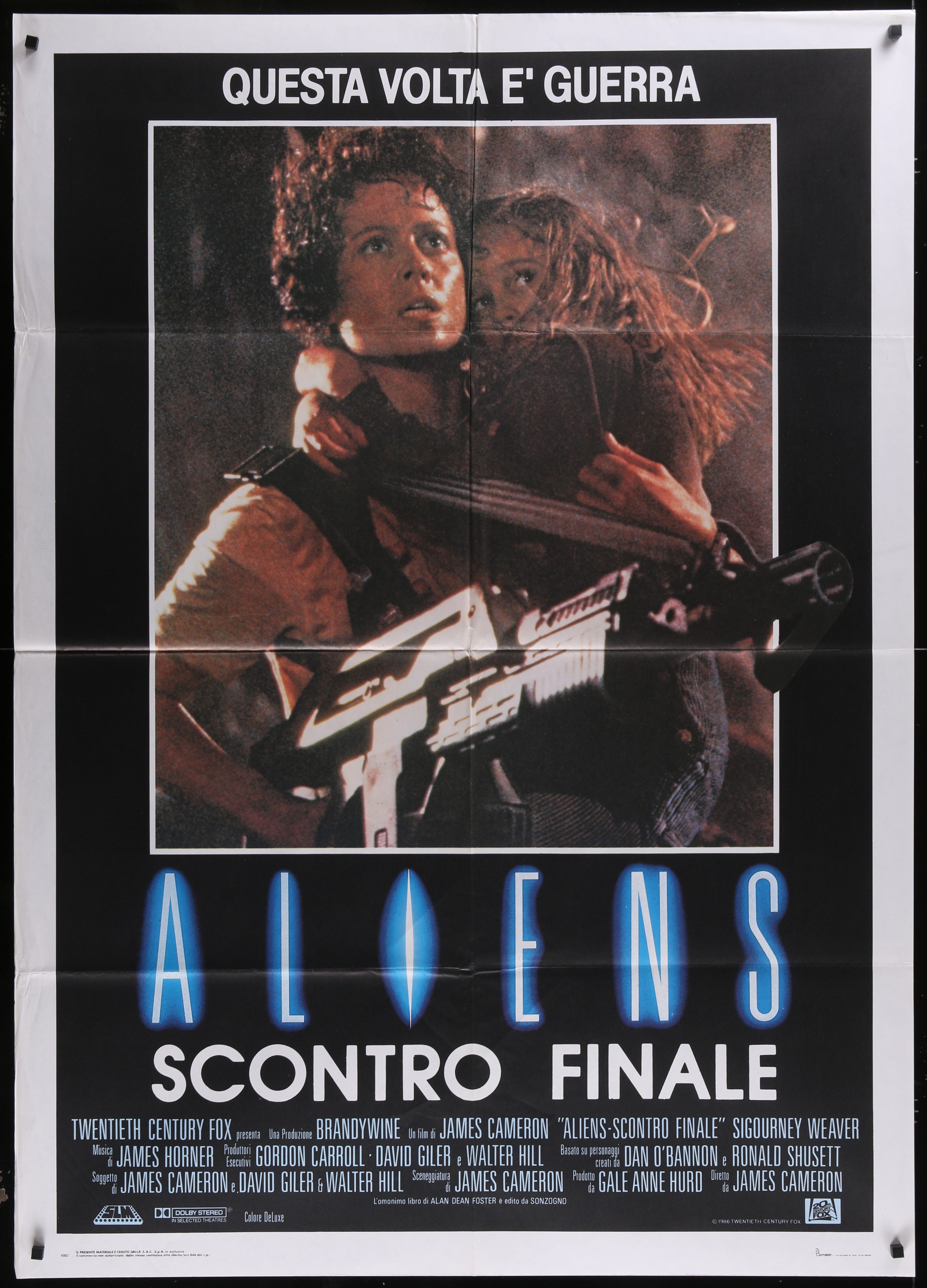 Aliens (1986) Original Italian One Panel Movie Poster – Steelbook Life