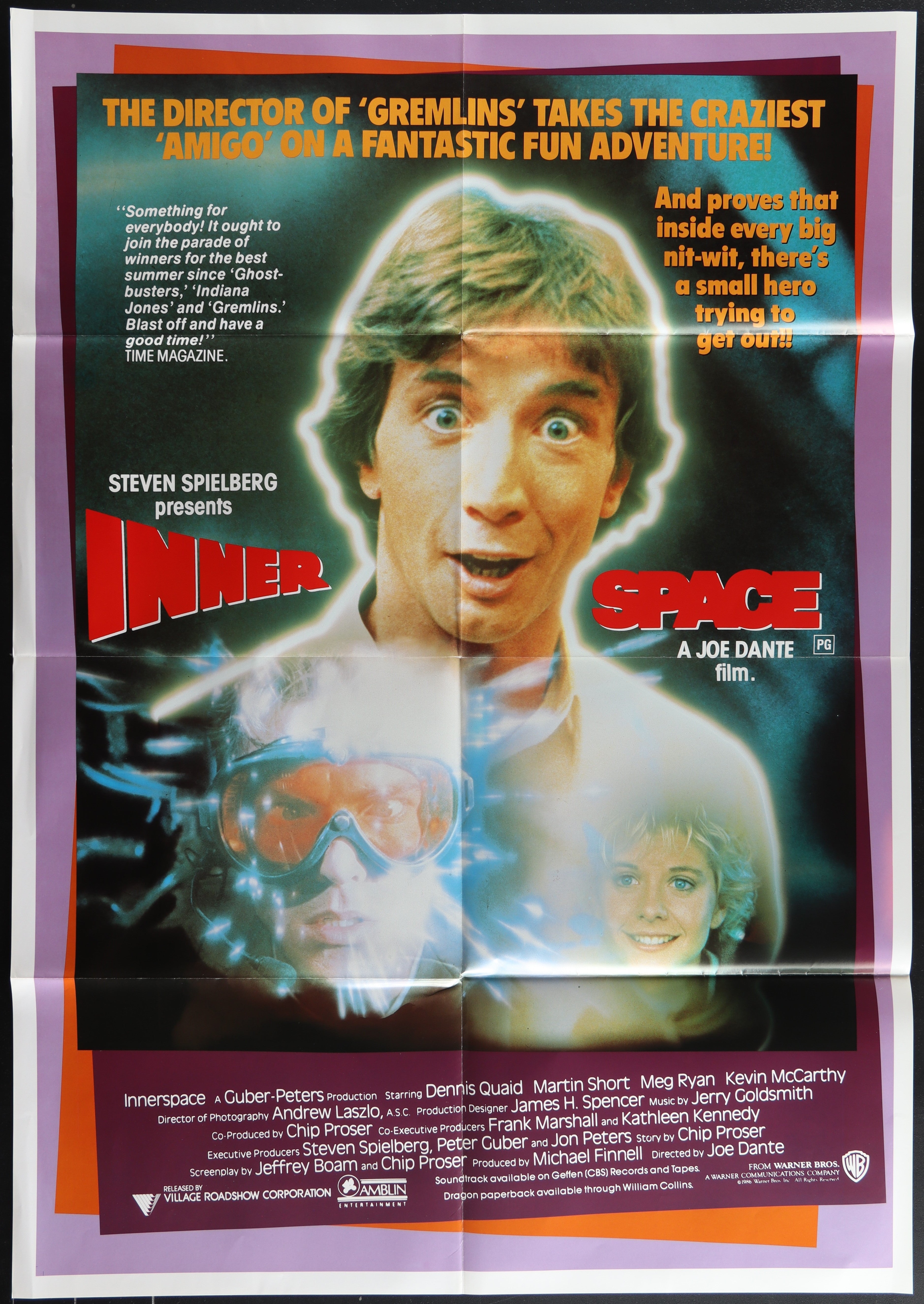Innerspace (1987) Original Australian One Sheet Movie Poster ...
