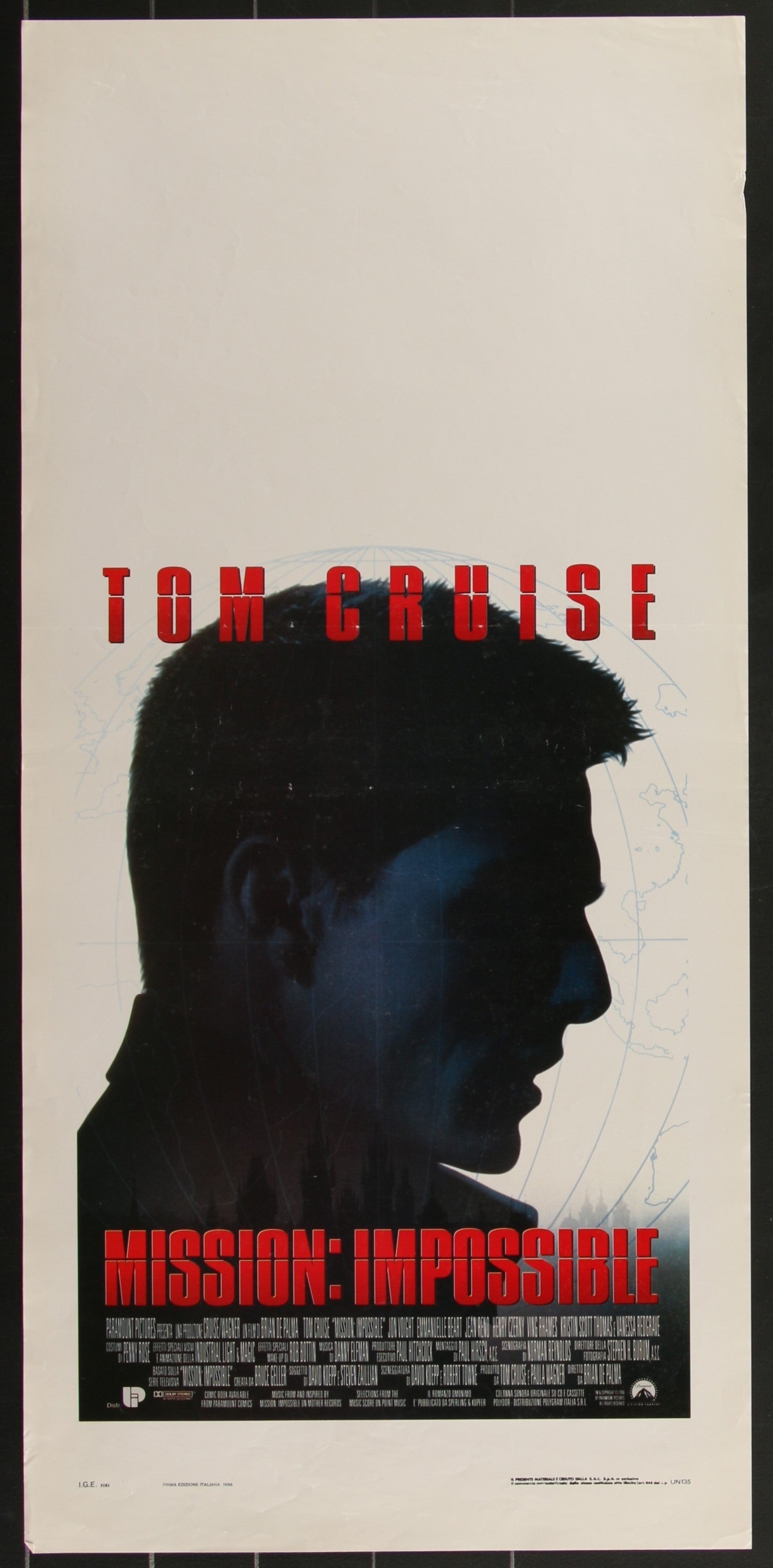 Mission Impossible (1996) Original Italian Locandina Movie Poster ...