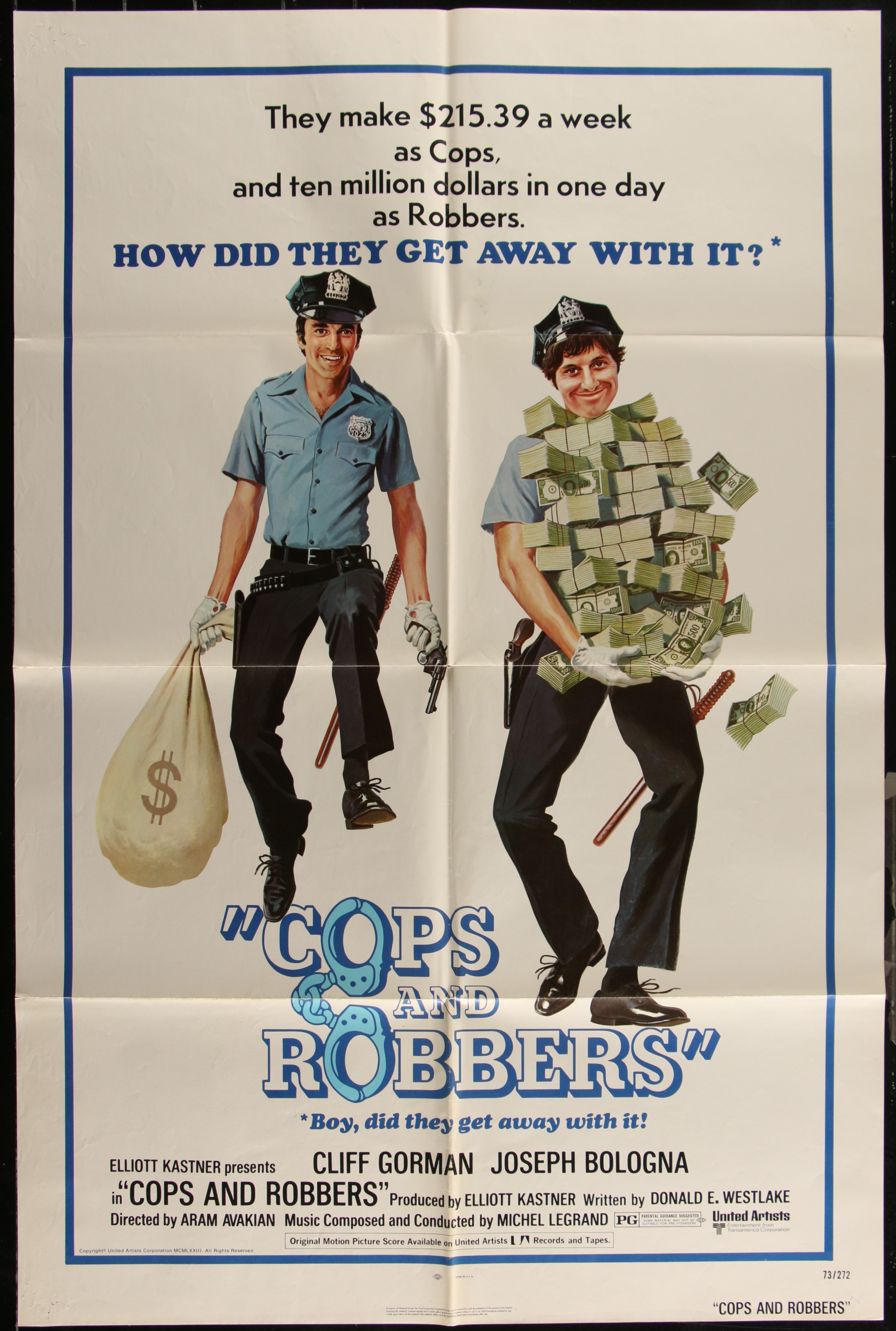 Cops And Robbers (1973) Original US One Sheet Movie Poster – Steelbook Life