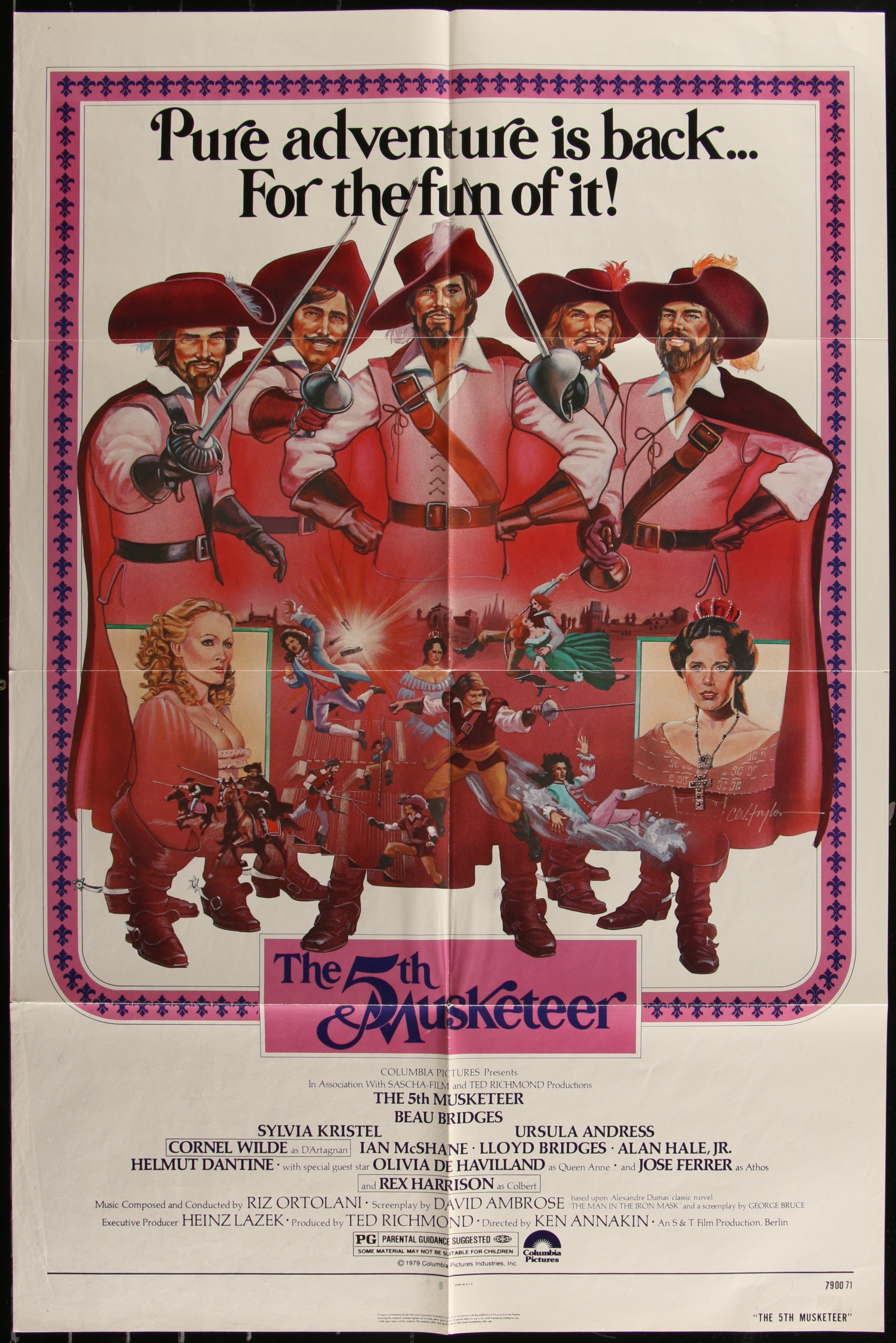 The 5th Musketeer (1979) Original US One Sheet Movie Poster – Steelbook ...