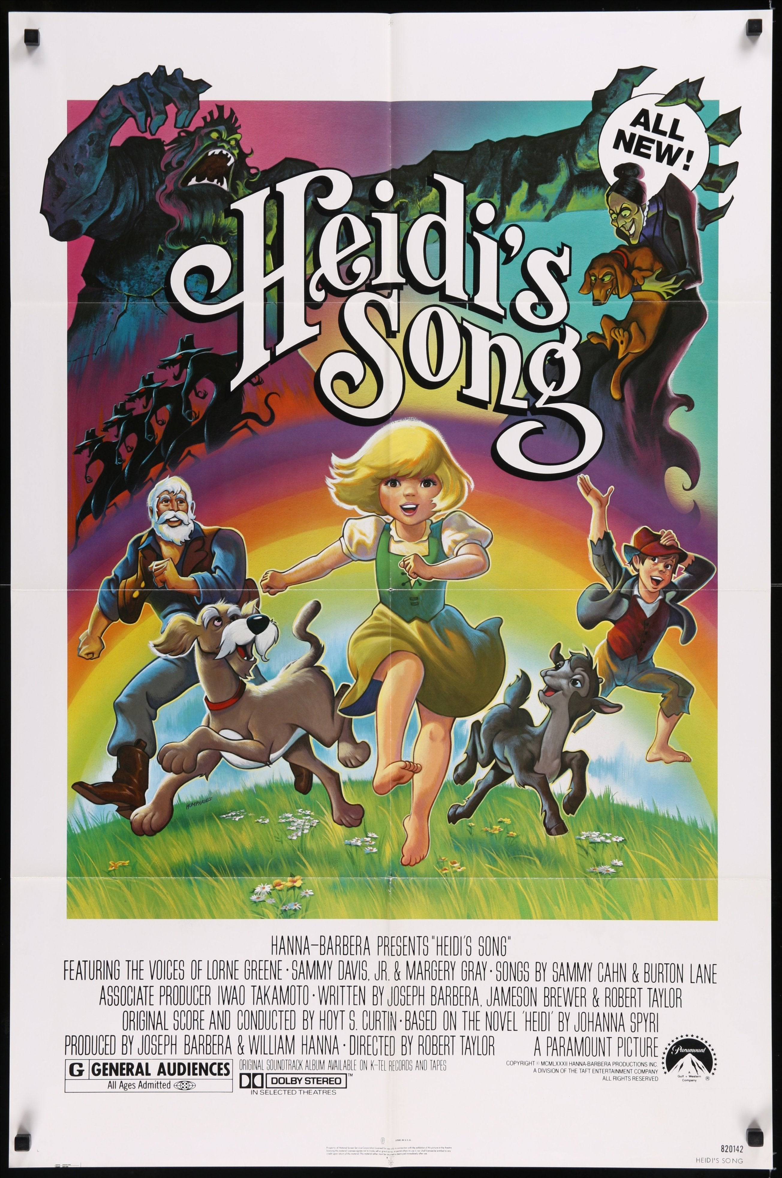 Heidi's Song (1982) Original US One Sheet Movie Poster – Steelbook Life