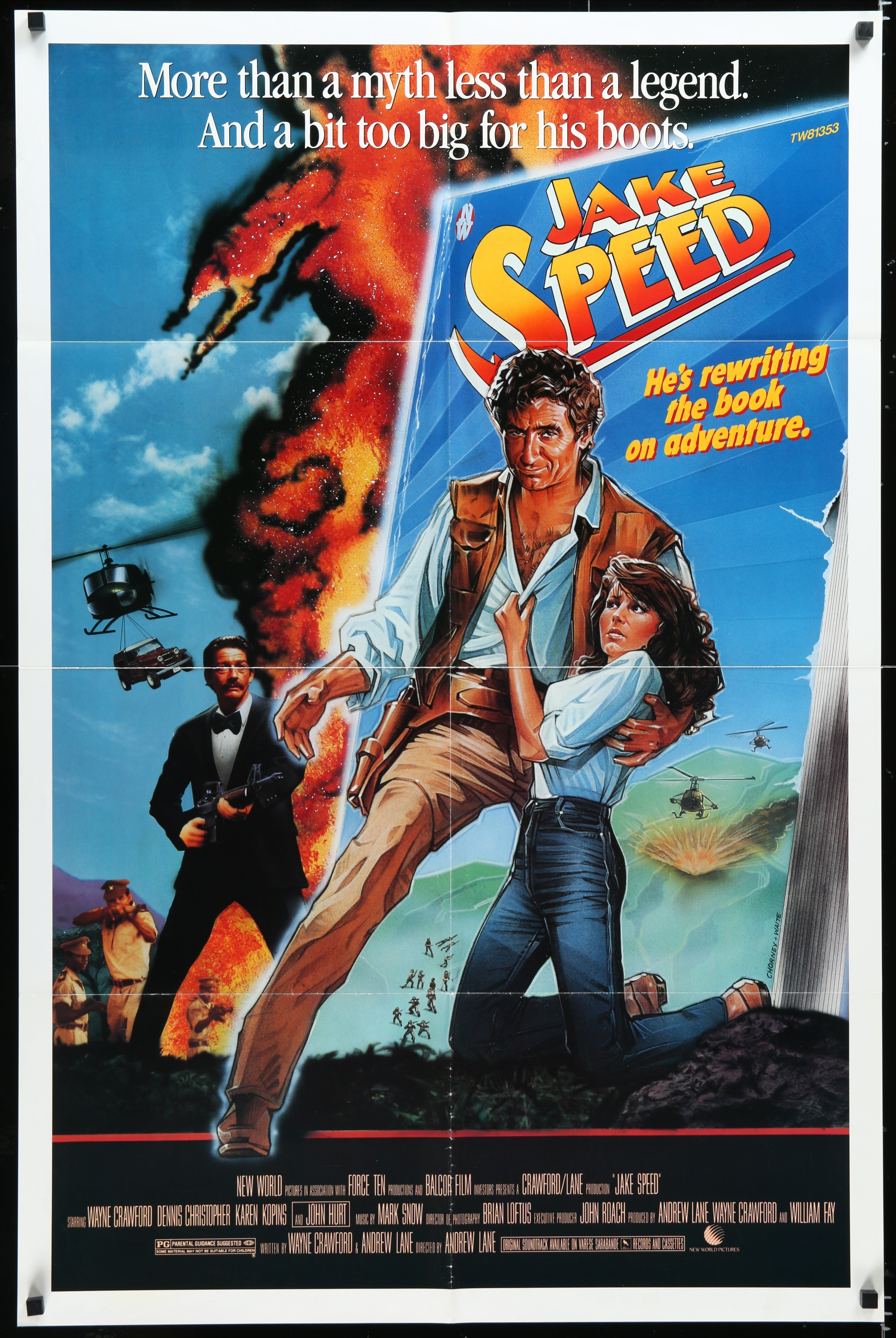 Jake Speed (1986) Original US One Sheet Movie Poster – Steelbook Life