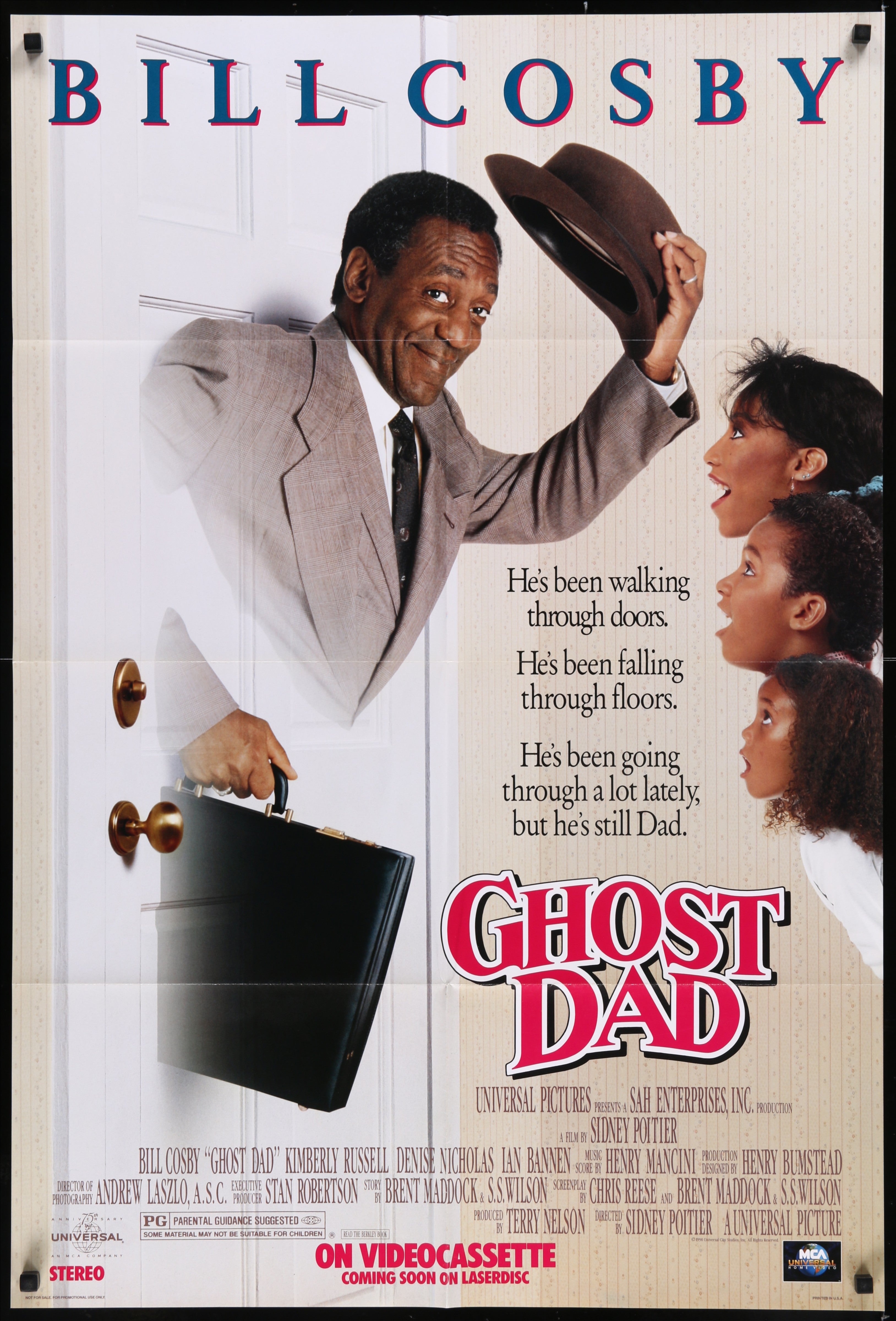 Ghost Dad (1990) Original US Video Rental Store Movie Poster ...
