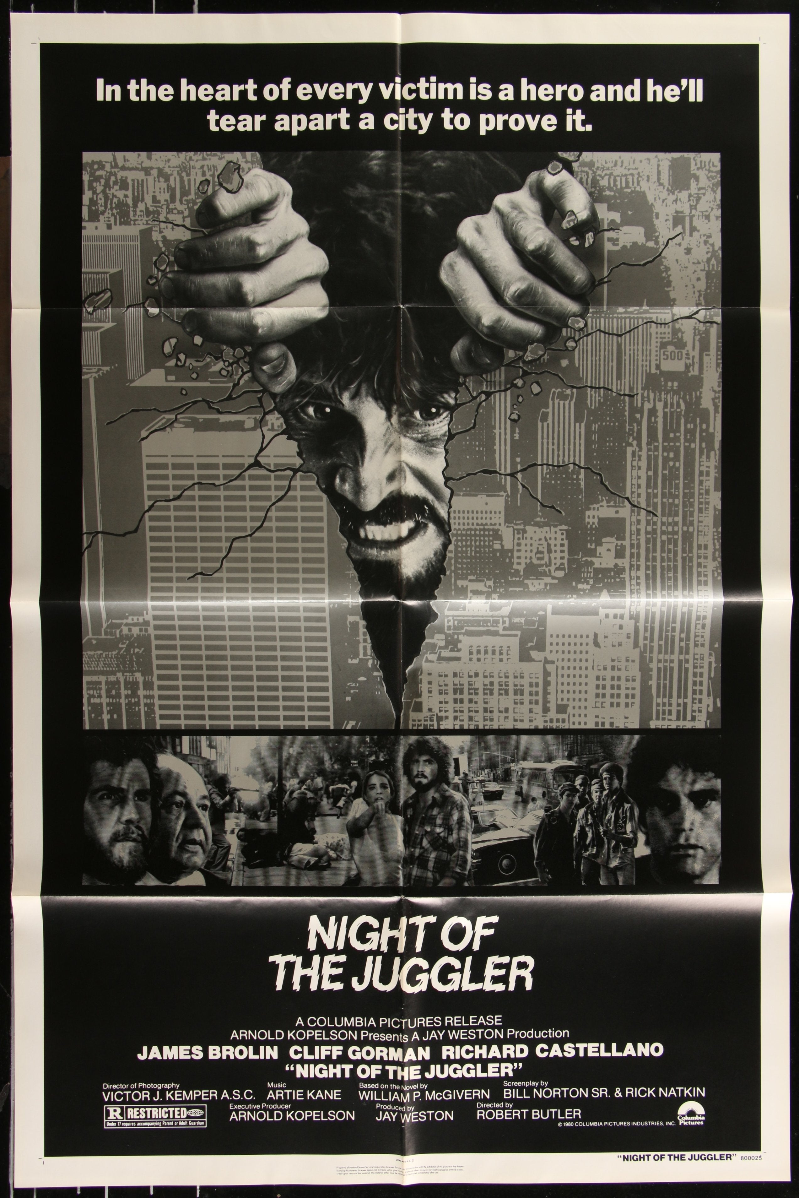 Night Of The Juggler (1980) Original US One Sheet Movie Poster ...