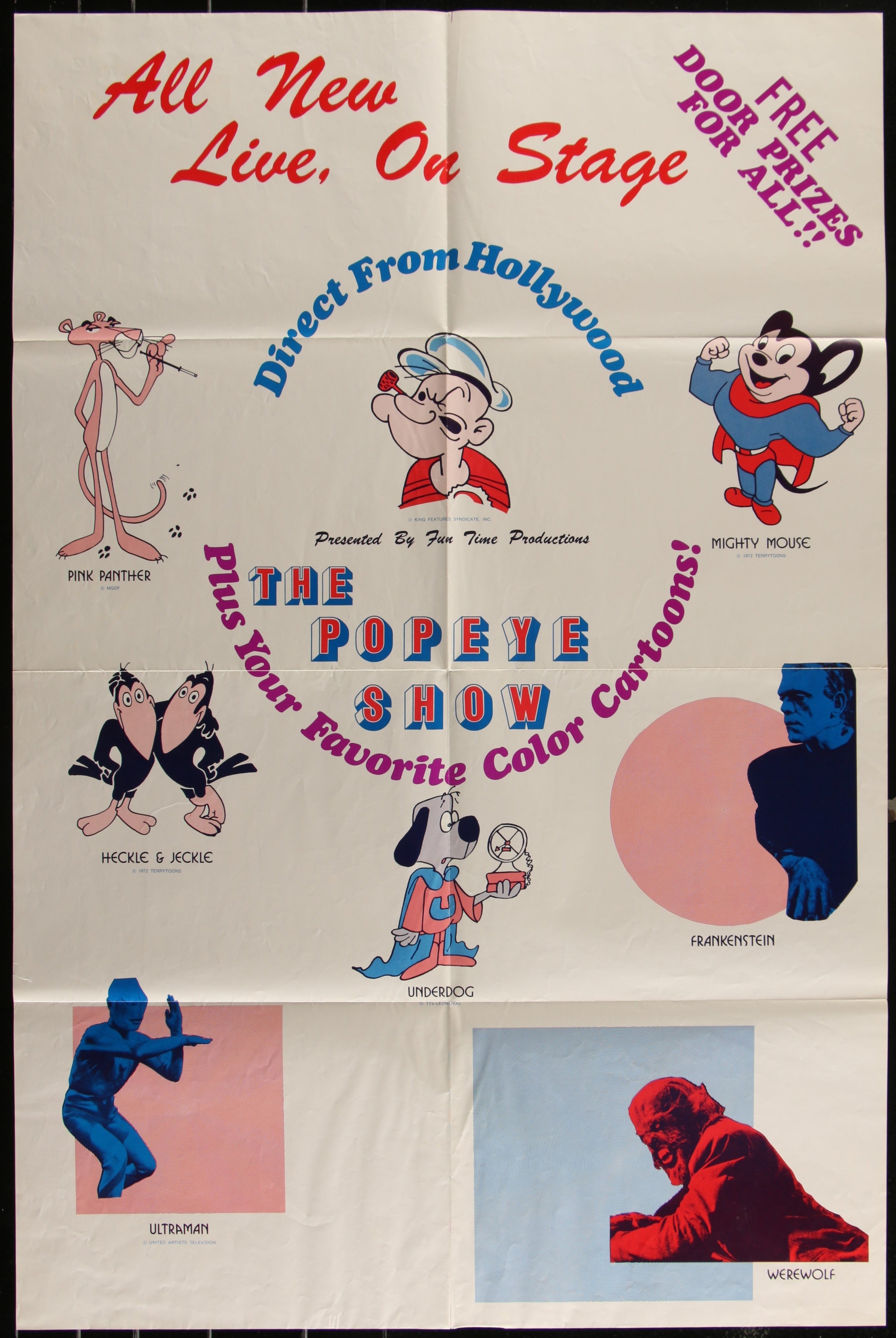 The Popeye Show (1970s) Original One Sheet Movie Poster – Steelbook Life