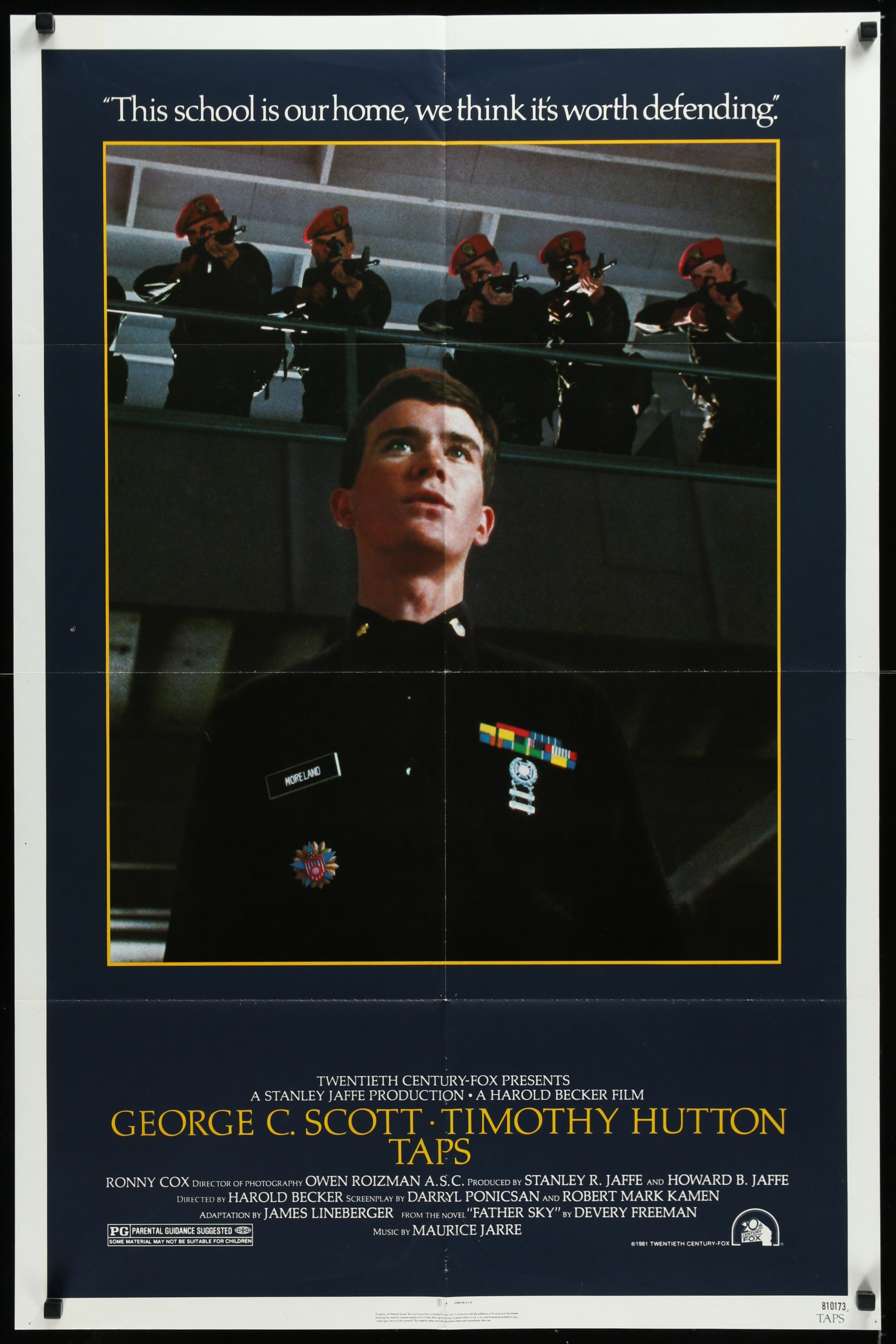 Taps (1981) Original US One Sheet Movie Poster – Steelbook Life