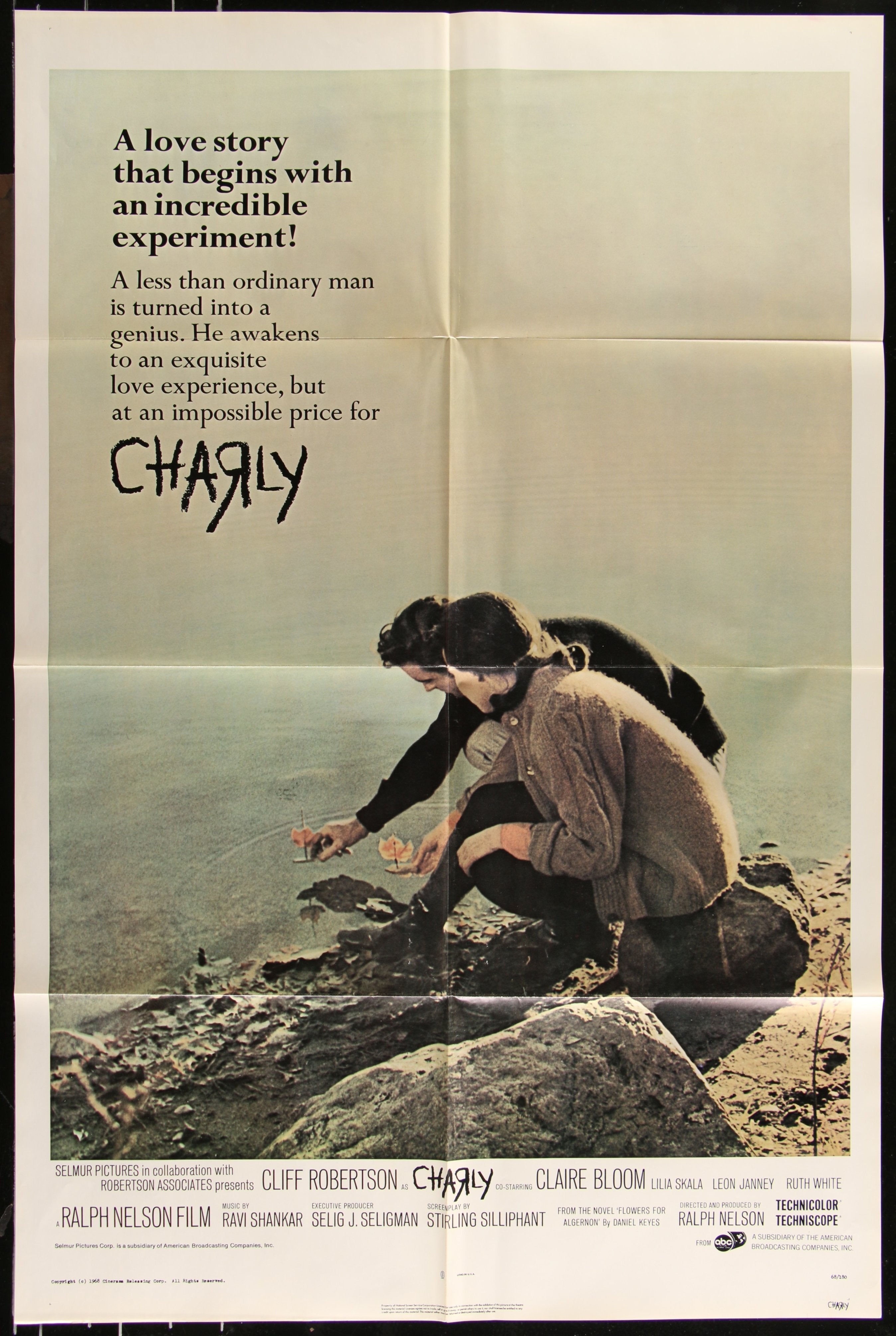 Charly (1968) Original US One Sheet Movie Poster – Steelbook Life