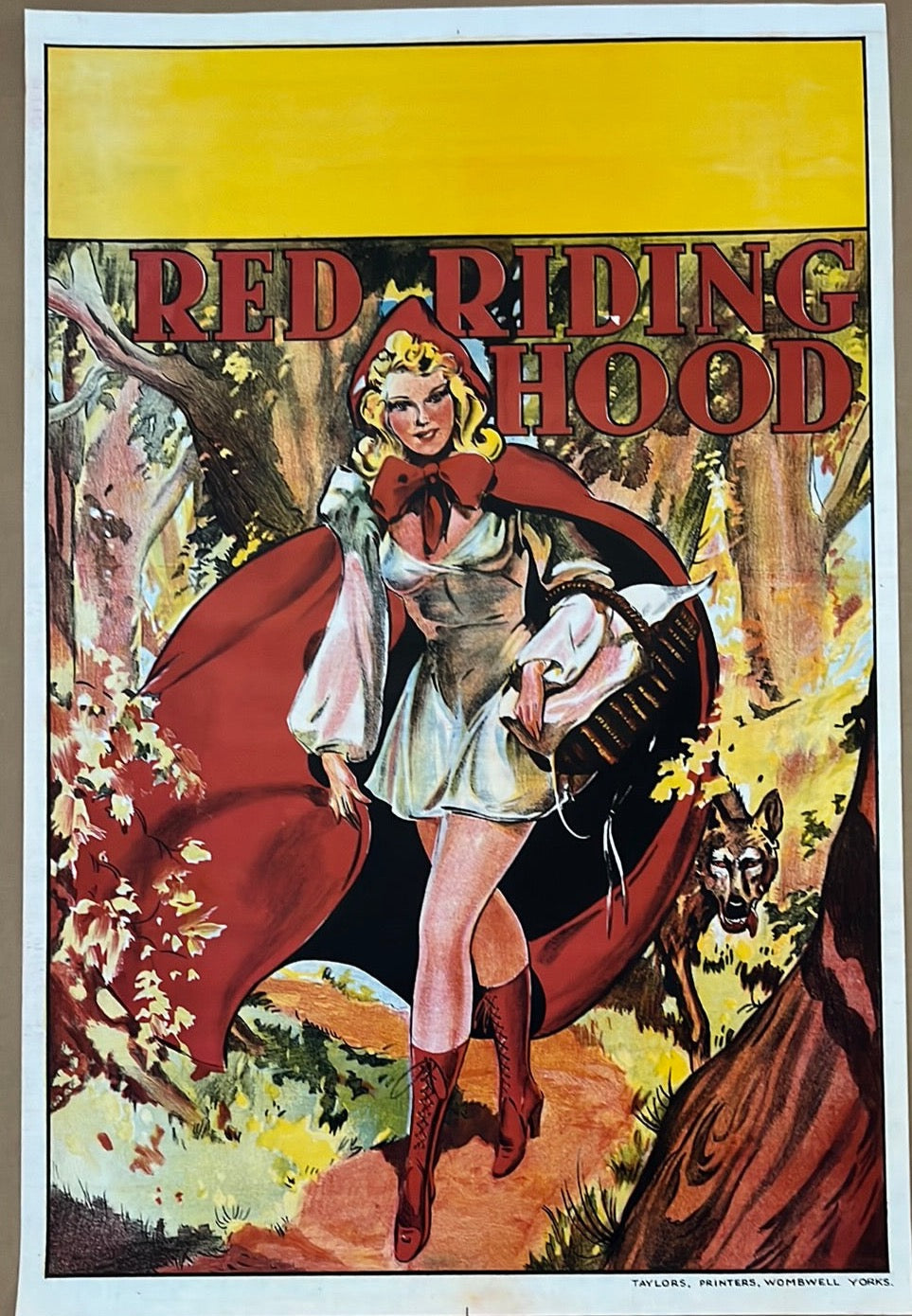Red Riding Hood (1930s) Original UK Double Crown Poster – Steelbook Life