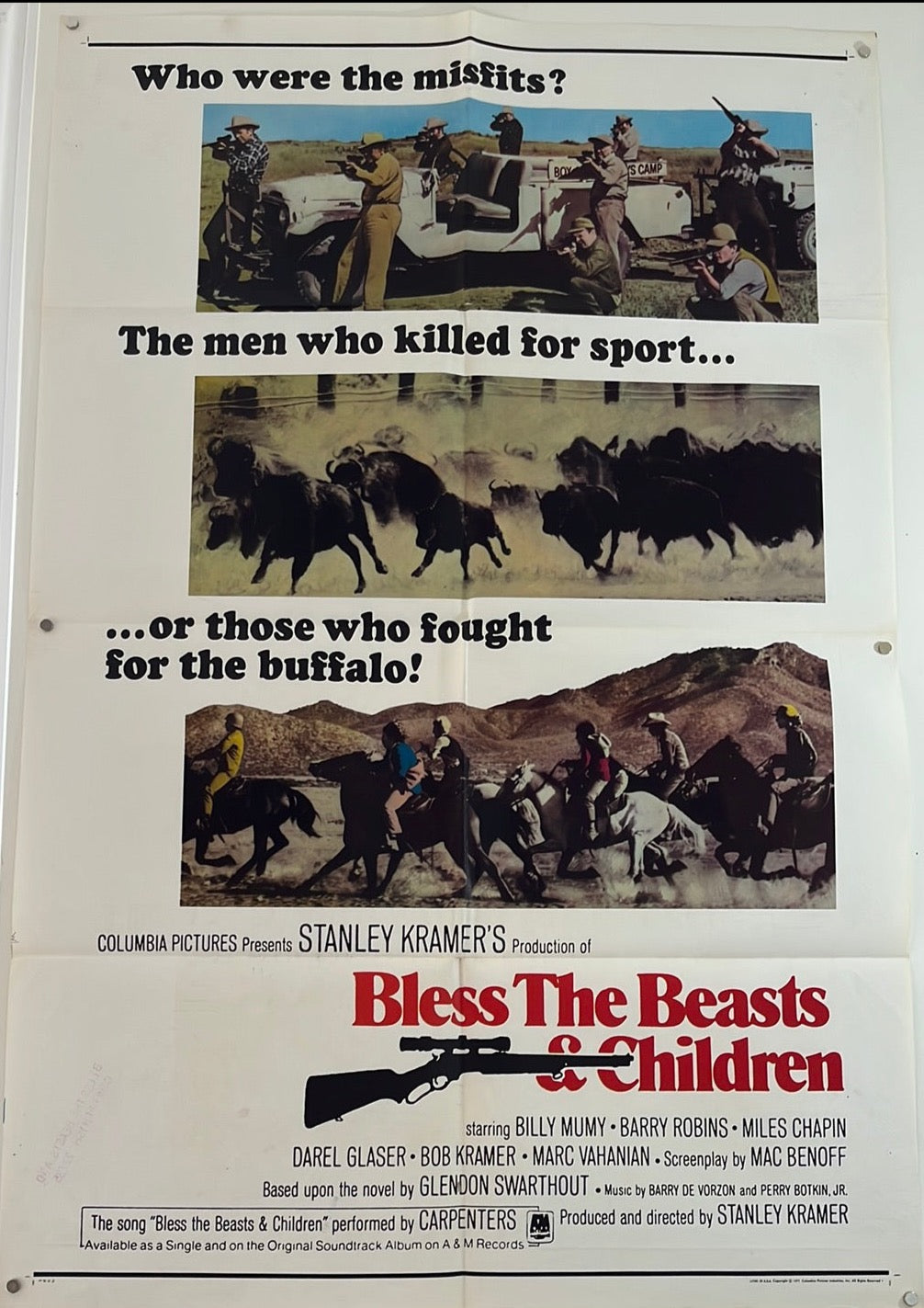 Bless The Beast & Children (1971) Original US One Sheet Cinema Poster ...